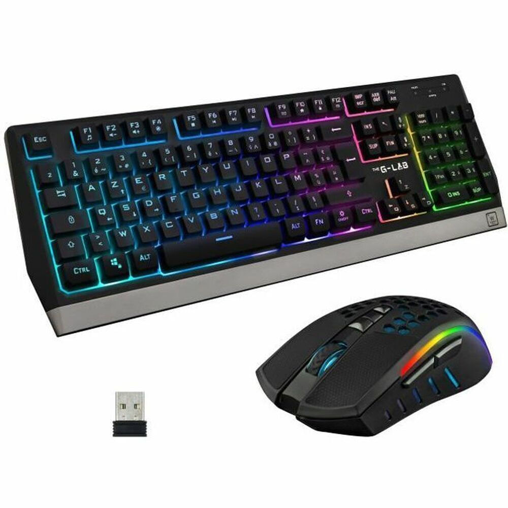 G-Lab Combo Tungsten Ασύρματο Σετ Gaming Πληκτρολόγιο με Μεμβράνης ...