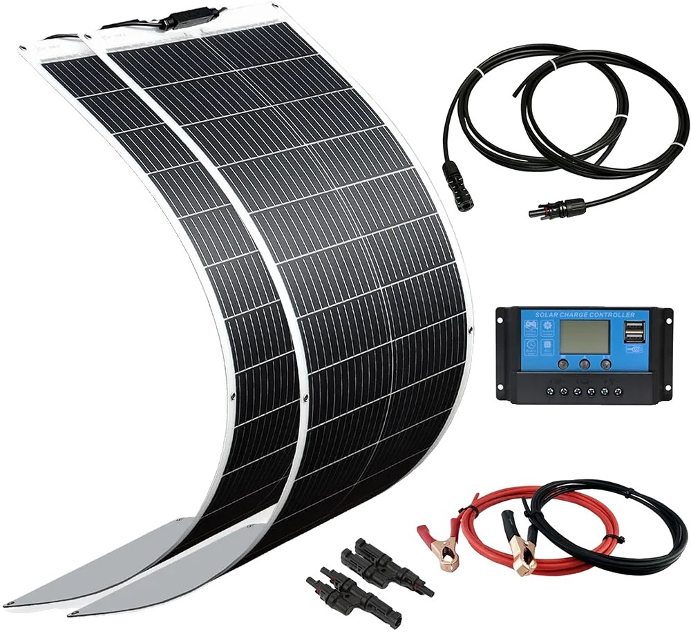 Flexible Solar Panel Kit 200w Power Lightweight Waterproof 200w Solar ...