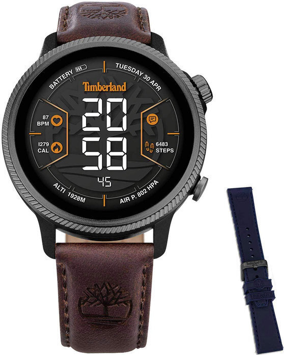 Timberland Trail Force S1 48mm Smartwatch με Παλμογράφο (Dark Brown ...