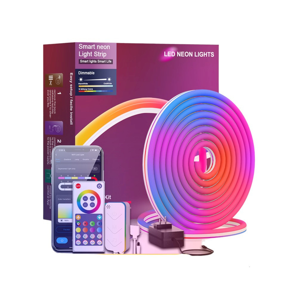 Smart Neon Strip Led Rgbic Wifi Ble Flexible App Control Timer ...