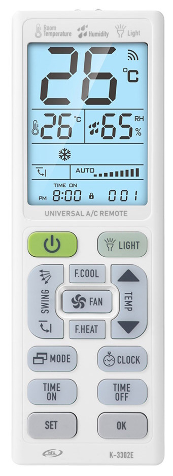 KAL Electronics Κ-3302Ε Τηλεχειριστήριο για Κλιματιστικό | Skroutz.gr