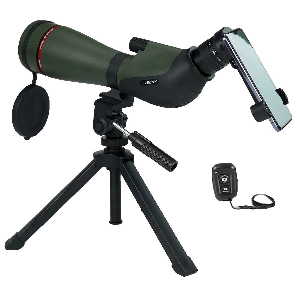 Spotting Scope 20-60x Magnification 80mm Objective Lens Waterproof ...