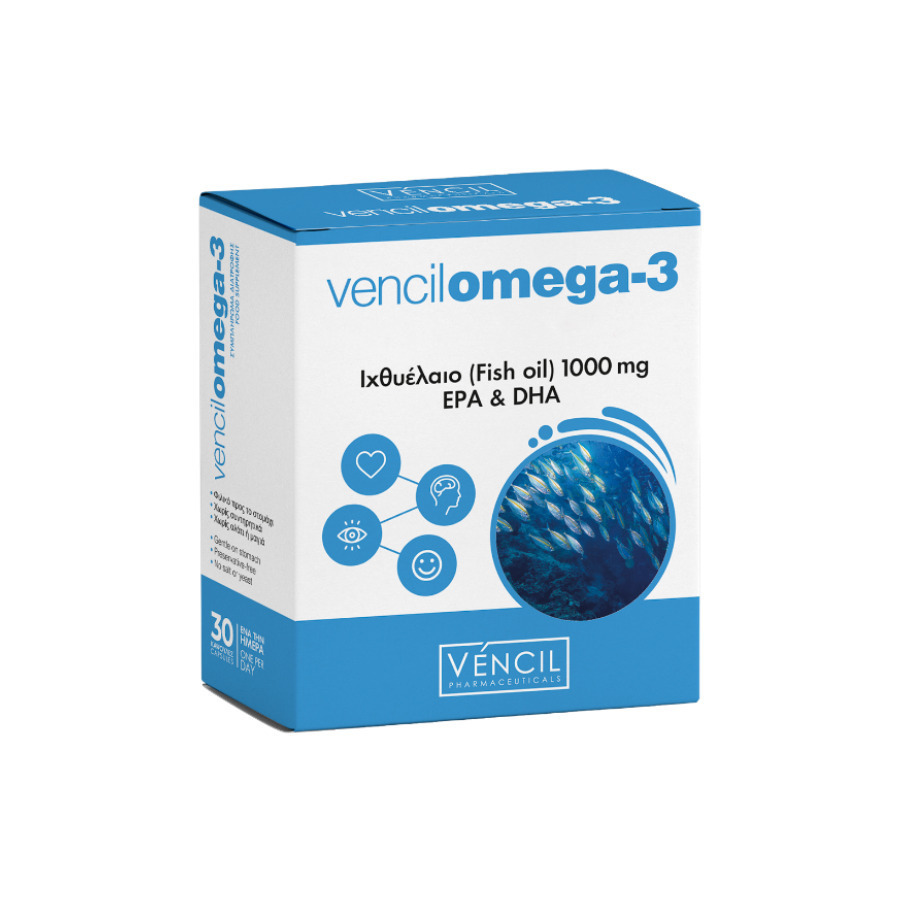 Vencil Omega - 3 Ulei de pește 1000mg 30 capace Unflavoured | Skroutz ...