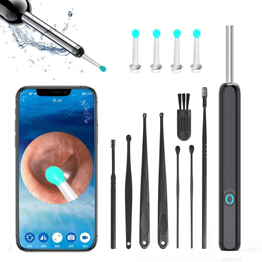 Ear Cleaning Device Otoscope Full Hd Camera 7 Earwax Removal Tool Kit 6 ...