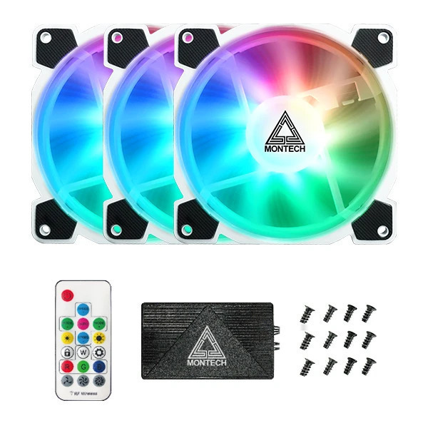 Montech Z3 Pro Case Fan 120mm με ARGB Φωτισμό και Σύνδεση 3-Pin / 4-Pin ...