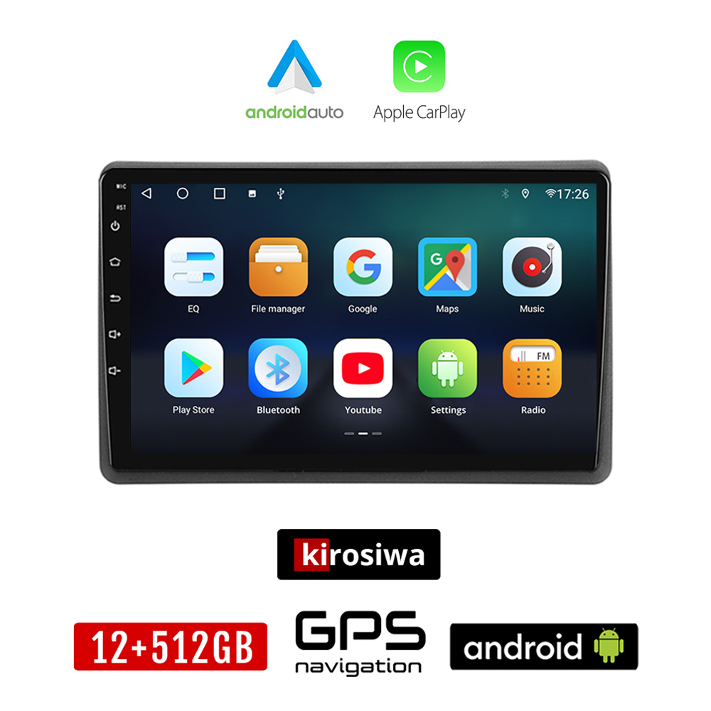 Kirosiwa Ηχοσύστημα Αυτοκινήτου για Opel Movano 2020 (Bluetooth/USB/AUX/WiFi/GPS/Apple-Carplay ...