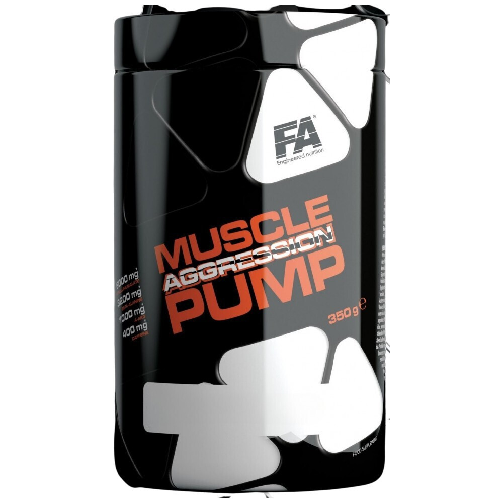 FA Nutrition Muscle Pump Aggression Συμπλήρωμα Pre Workout 350gr Mango ...