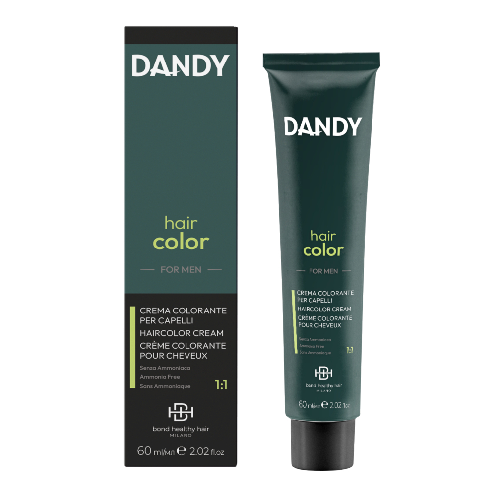 Dandy Hair Color Cover Coloring Cream Men No 5 Light Chestnut Ammonia ...