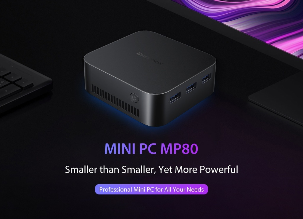 BlackView MP80 Mini PC (N-Series N97/16GB DDR5/512GB SSD/W11 Pro ...
