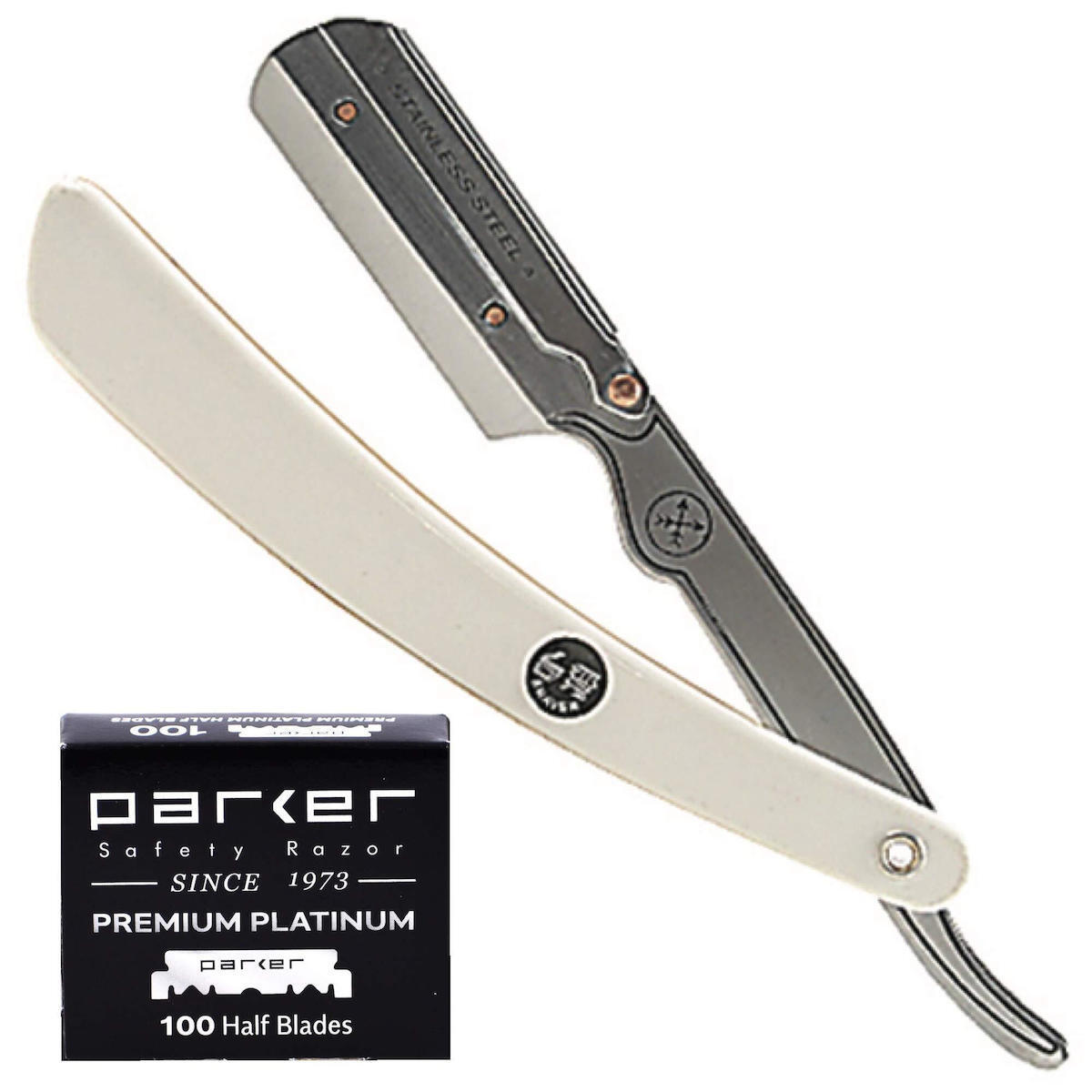 Parker Safety Razor Srw Stainless Steel Straight Edge Barber Razor ...