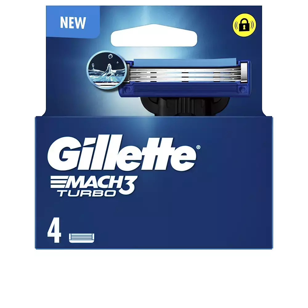 Gillette Mach 3 Turbo Ανταλλακτικές Κεφαλές με Λεπίδες Λιπαντική Ταινία ...
