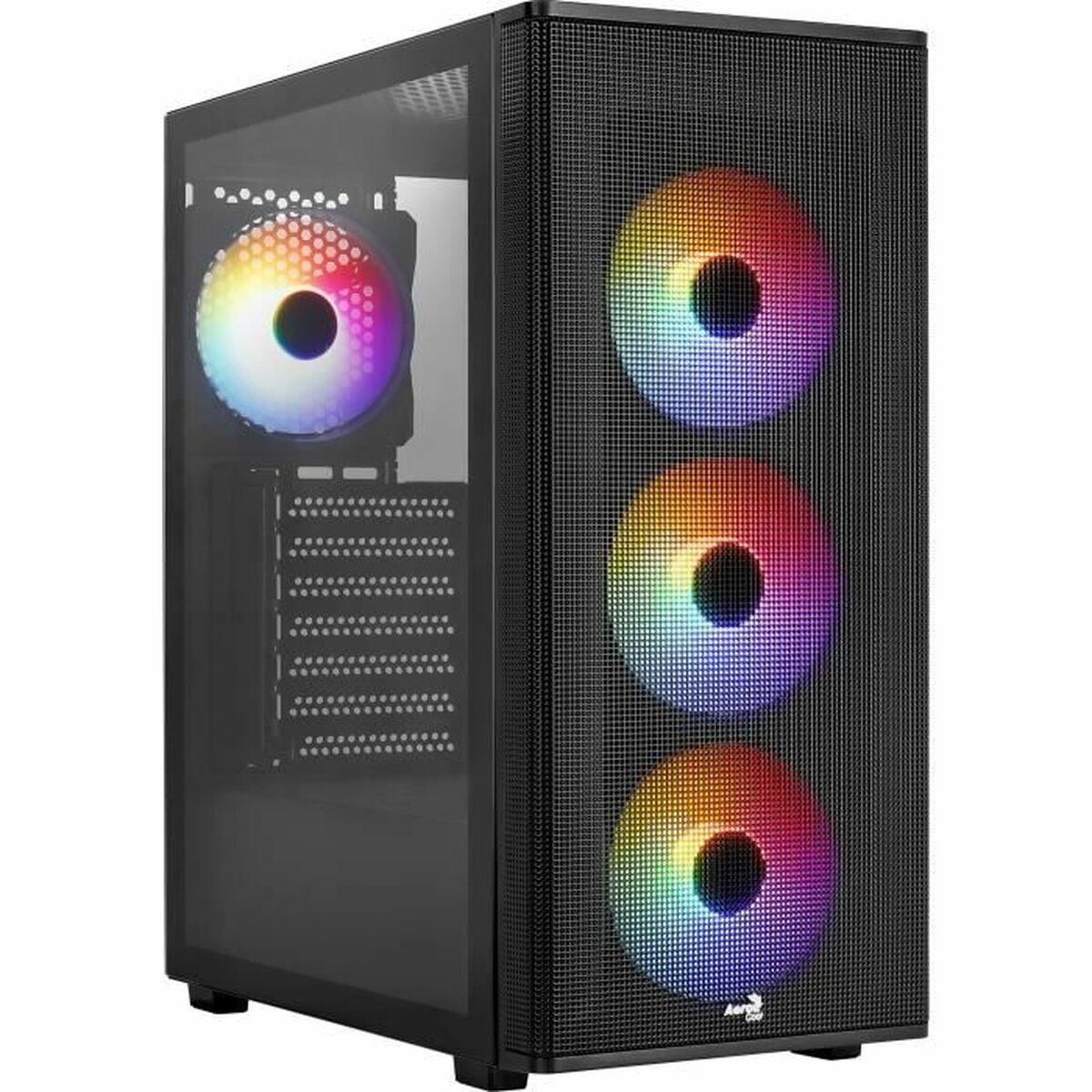 Aerocool Designer-G-BK-v1 Gaming Midi Tower Κουτί Υπολογιστή με Πλαϊνό ...