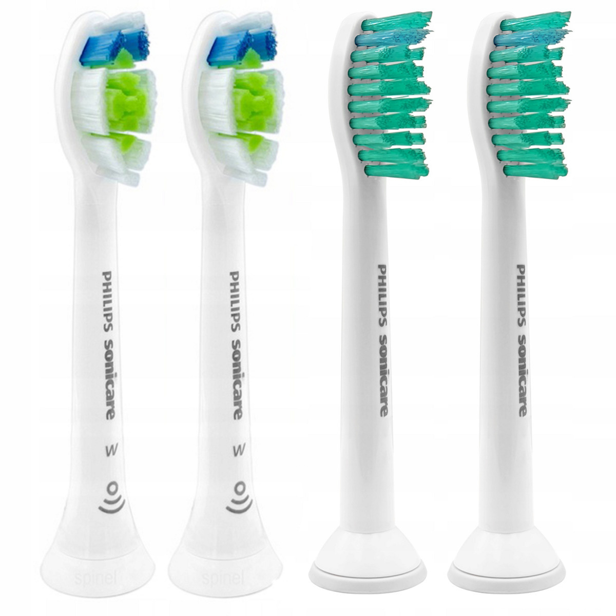 Philips Diamond Clean + Proresult Electric Toothbrush Heads 4 Pieces ...