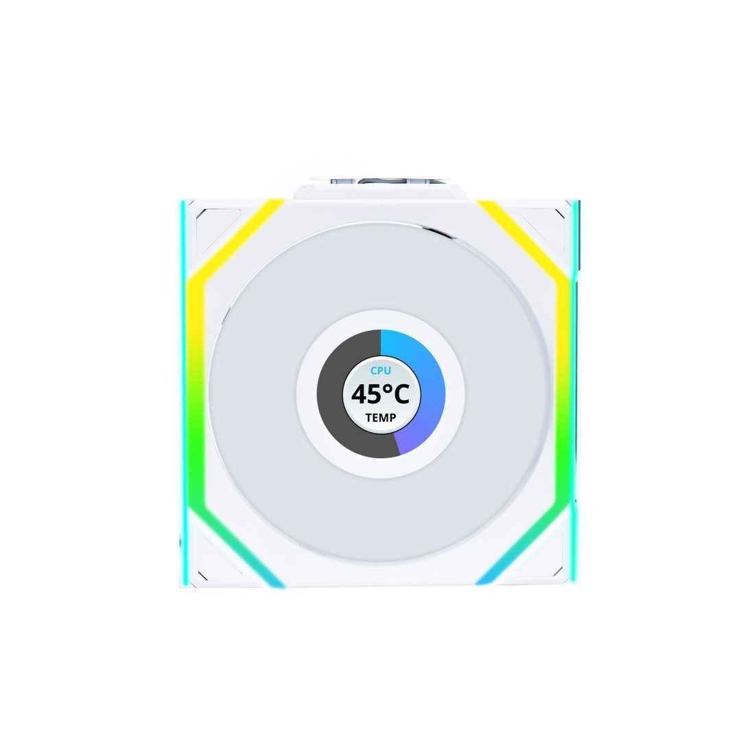 Lian Li UNIFAN SL Wireless LCD Case Fan 120mm με RGB Φωτισμό Λευκό ...