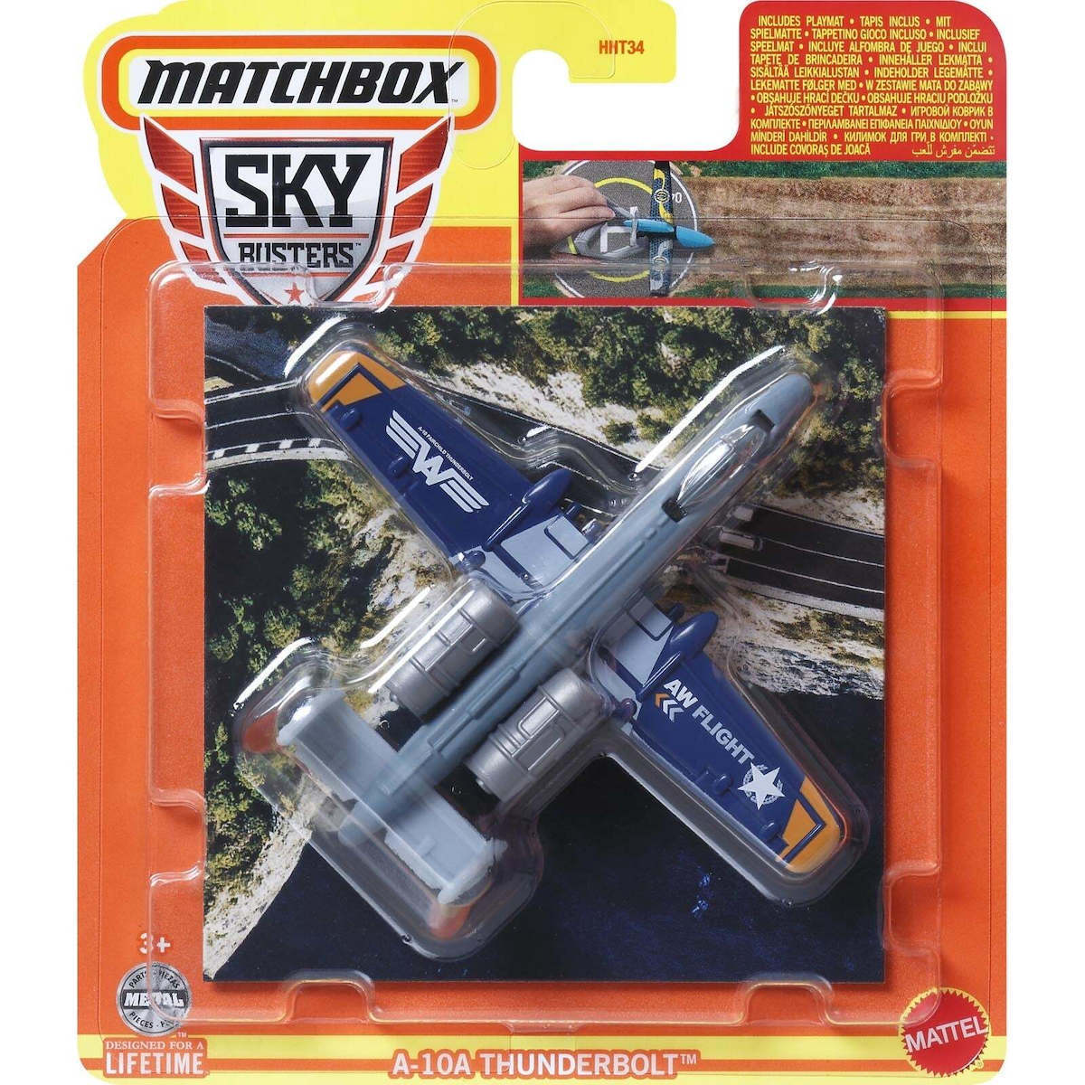 Mattel Sky Busters Matchbox Αεροπλανάκι για 3+ Ετών A-10A Thunderbolt ...