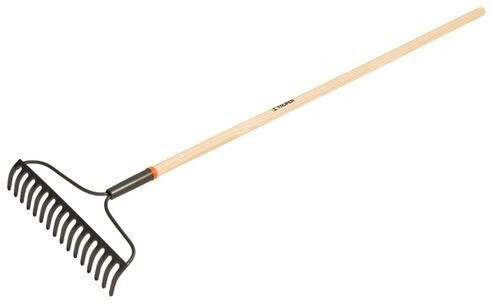 Bow Rake 16 Steel Tines Wooden Handle 137cm Truper | Skroutz.gr