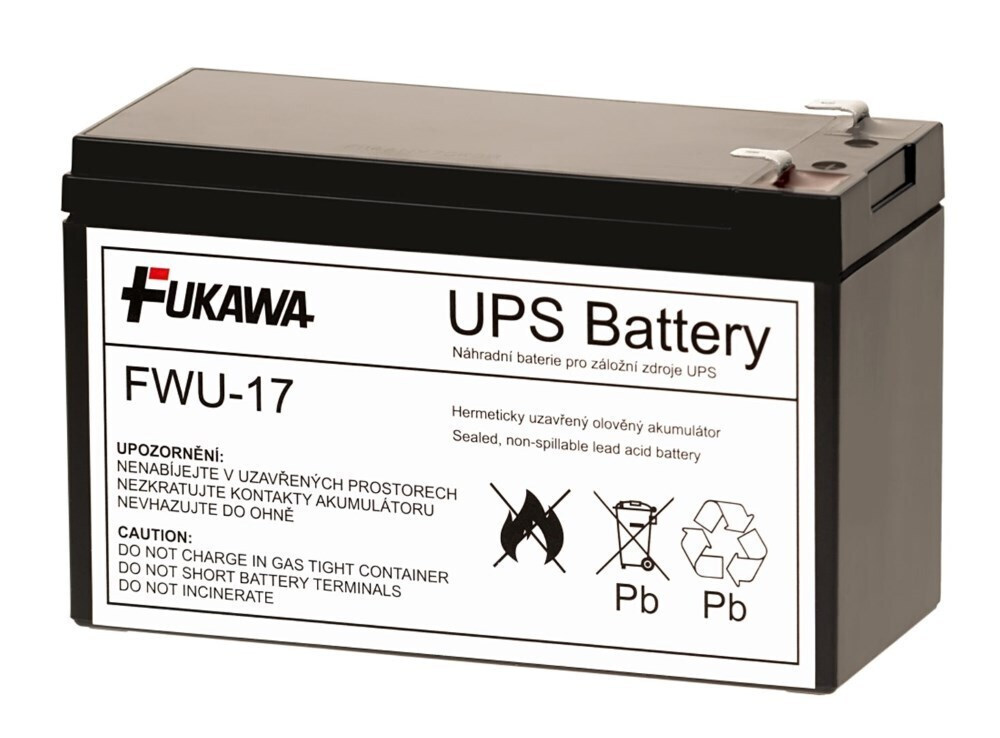Fukawa Lead-acid Battery Fwu17 Apc Ups Replacement Battery Rbc17 12v ...