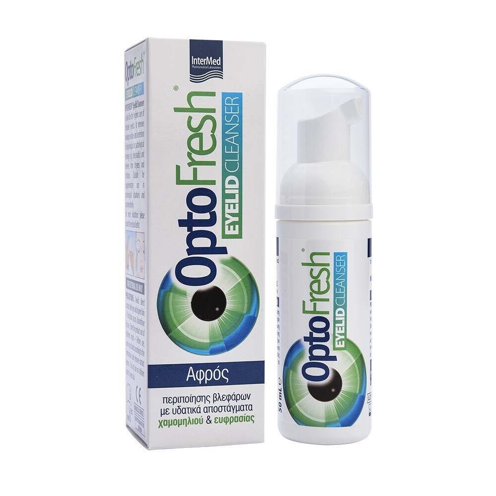 InterMed Optofresh Eyelid Cleanser Οφθαλμικές Σταγόνες για Ξηροφθαλμία ...