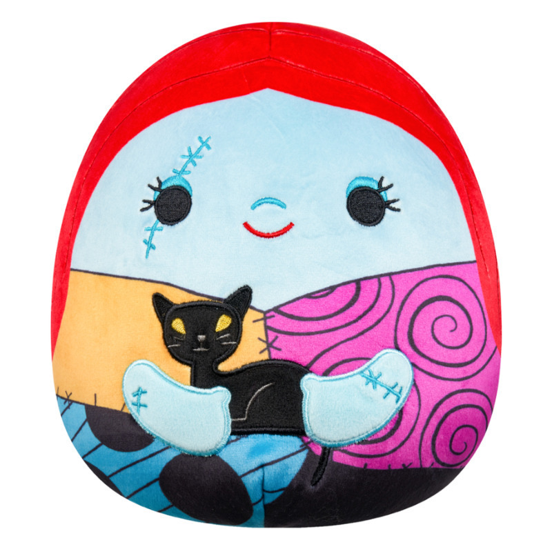 Squishmallows Disney Nightmare Before Christmas Sally Holding Black Cat ...