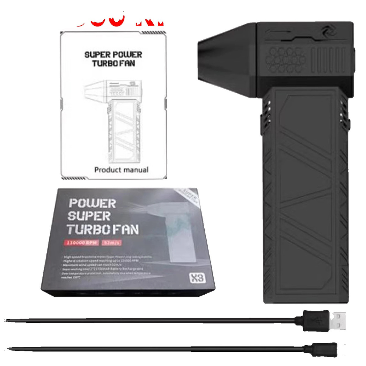 Mini Turbo Jet Fan High Speed 130,000 Rpm Max Air Speed 52 M S ...