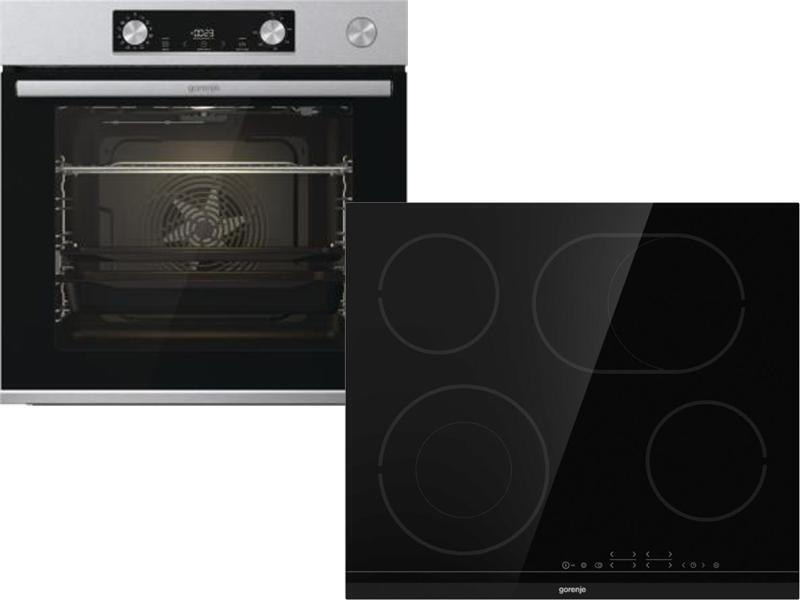 Gorenje BSA6737E15X + ECT643BCSC Φούρνος άνω Πάγκου 77lt με Κεραμικές ...