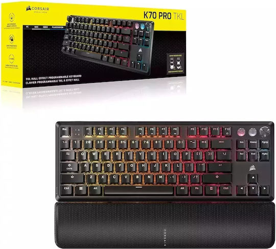 Corsair K70 RGB TKL Gaming Πληκτρολόγιο Tenkeyless με Corsair MGX ...