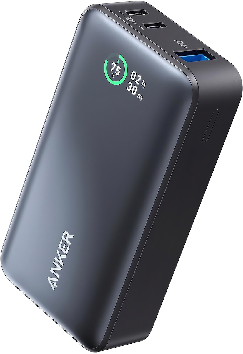 Anker 533 Power Bank 10000mAh 30W με Θύρα USB-A και 2 Θύρες USB-C Power Delivery / Quick Charge ...
