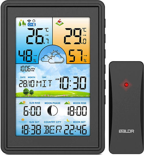 Wireless Weather Station Idl Baldr@ Outdoor Sensor Hygrometer Barometer ...