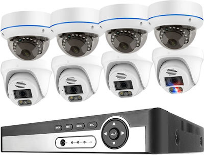 Misecu Security Camera System 8ch Nvr Ai Human Detection Hd Color Night ...