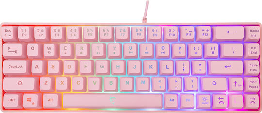 White Shark Ronin Gaming Πληκτρολόγιο 60% με RGB φωτισμό (Αγγλικό US ...