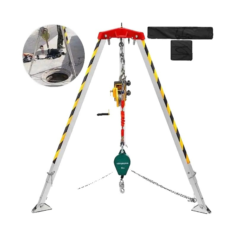 Confined Space Rescue Tripod 390 Lbs Load Capacity Adjustable Height ...