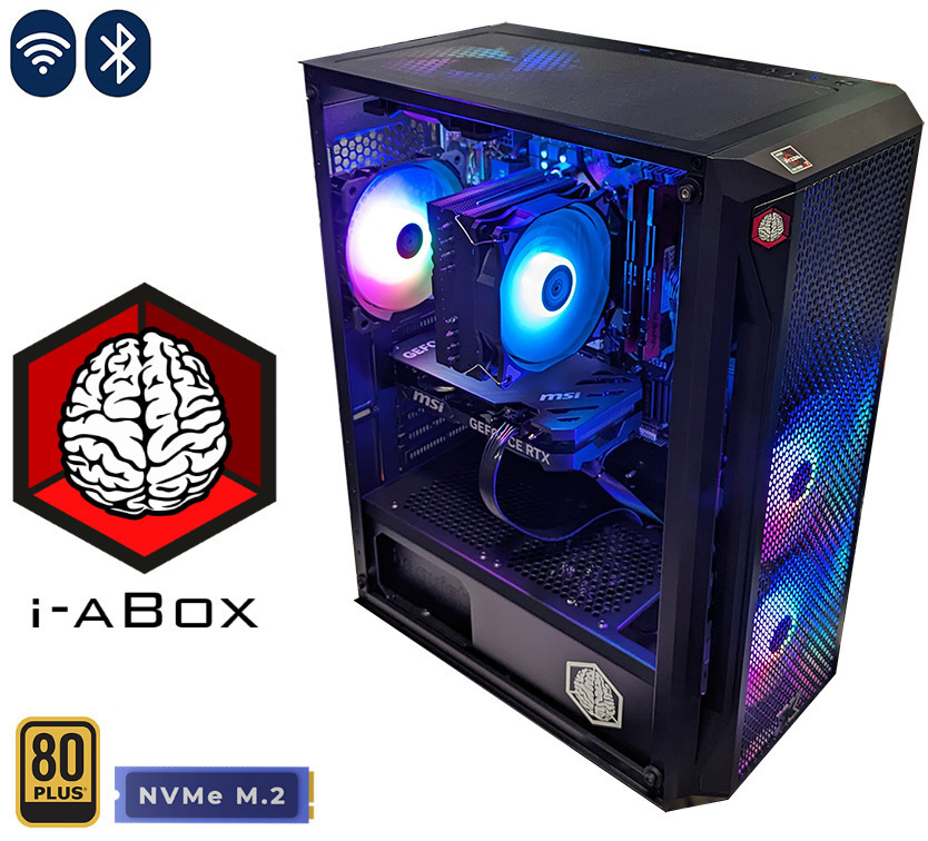 i-aBox Student v4 Pro Max Gaming Desktop PC (Ryzen 7-5700X/32GB DDR4 ...