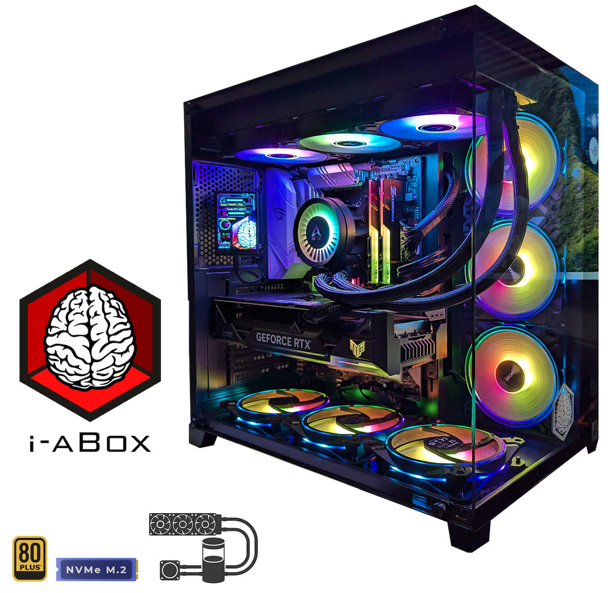 i-aBox DreamBig Limited NG Hydro Gaming Desktop PC (i5-12400F/16GB DDR5 ...
