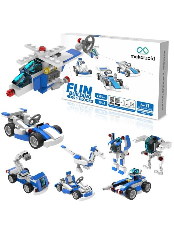 Makerzoid Τουβλάκια Steam Building Blocks 30 in 1 για 6+ Ετών 150τμχ ...