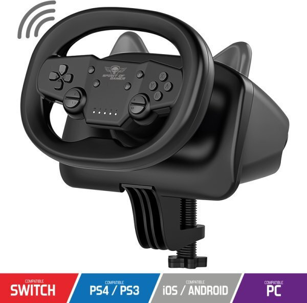 Spirit of Gamer Race Wheel Pro Air Ασύρματη Τιμονιέρα για PC / PS3 ...