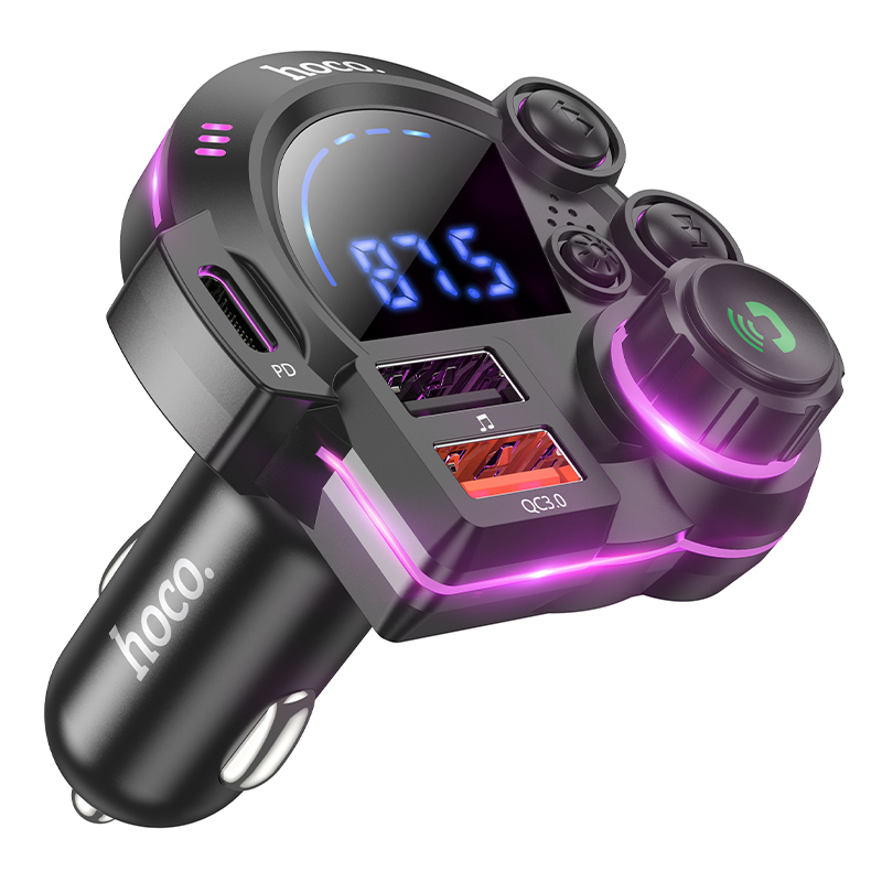 Hoco FM Transmitter Αυτοκινήτου με Bluetooth / USB 2xUSB-A | Skroutz.gr