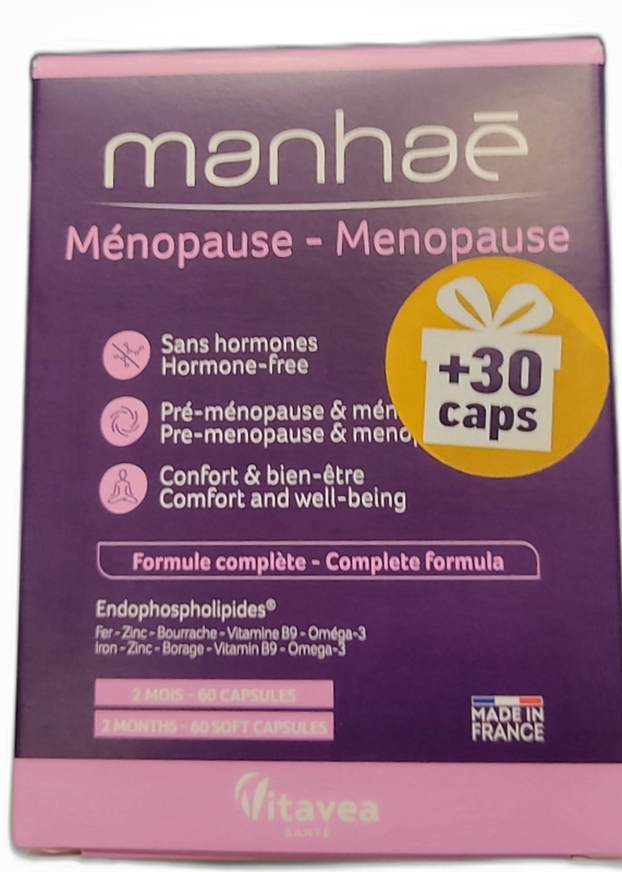 Vitavea Manhae Συμπλήρωμα για την Εμμηνόπαυση 60 κάψουλες | Skroutz.gr