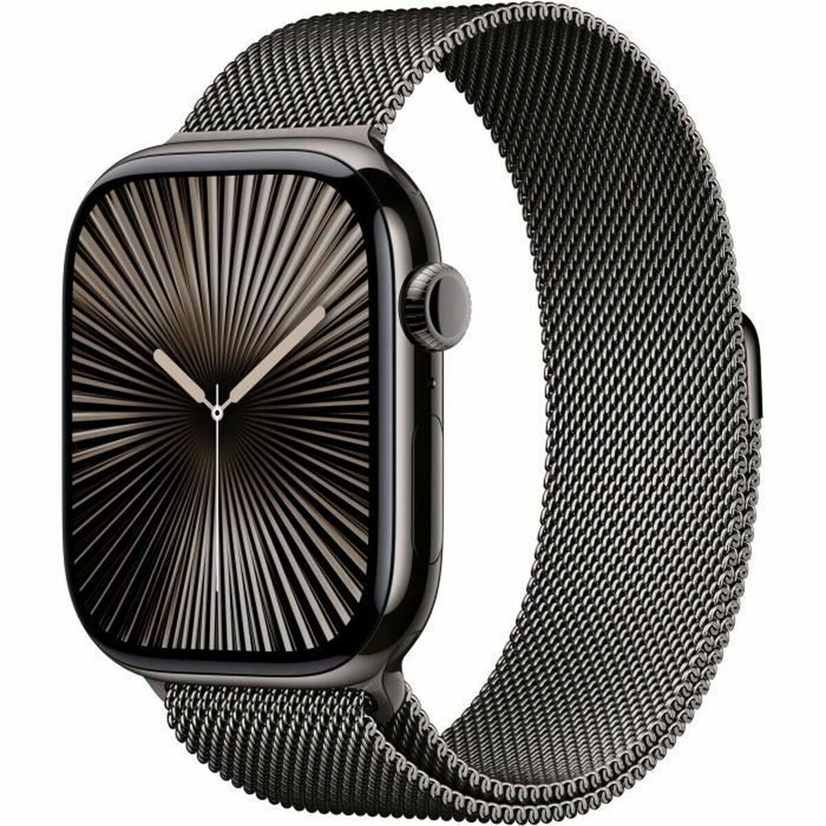 Apple Watch Series 10 Cellular Titanium 46mm Αδιάβροχο με eSIM και Παλμογράφο (Slate - Milanese ...