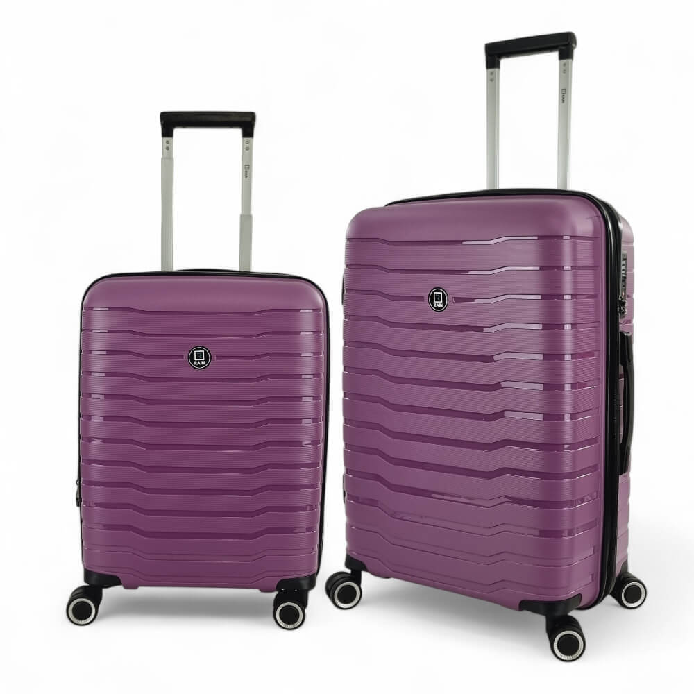 Rain Valize de Călătorie Dure Violet Înălțime Maximă 65cm cu 4 roți Set ...