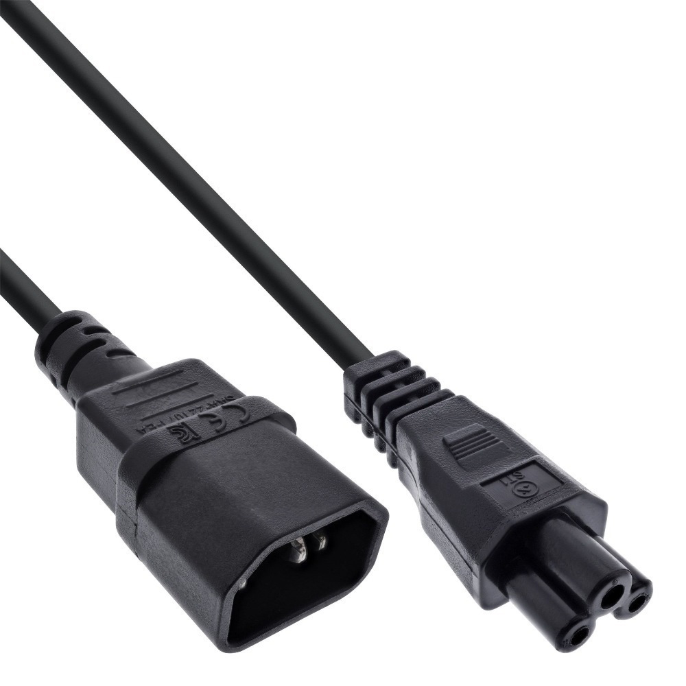 InLine IEC C14 / IEC C5 - IEC C14 / IEC C5 Cable 1m Μαύρο (16551 ...