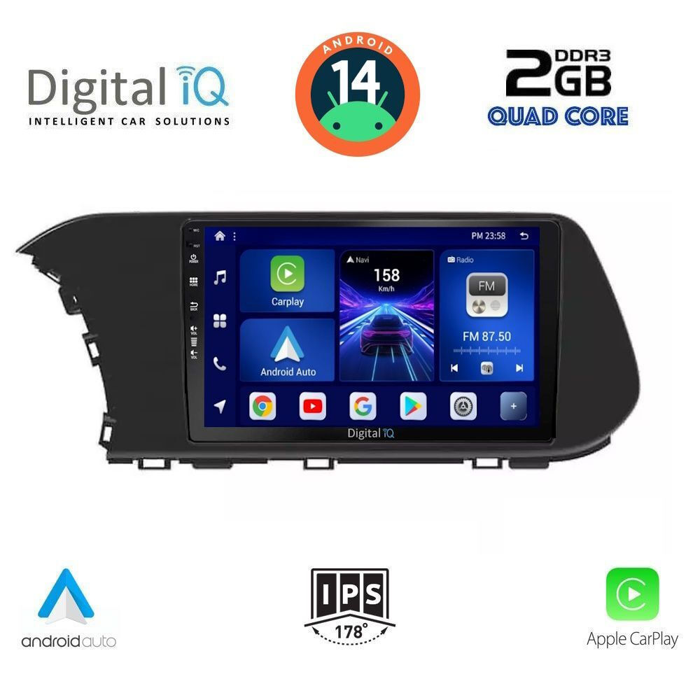 Digital IQ Ηχοσύστημα Αυτοκινήτου για Hyundai i20 2021 (Bluetooth/USB ...