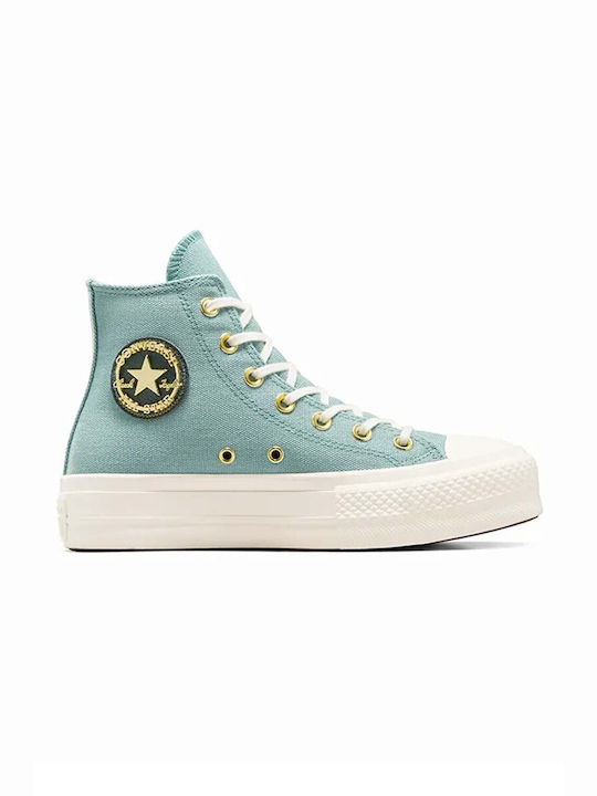 Converse Chuck Taylor All Star Γυναικεία Flatforms Μποτάκια Vernal Pool ...
