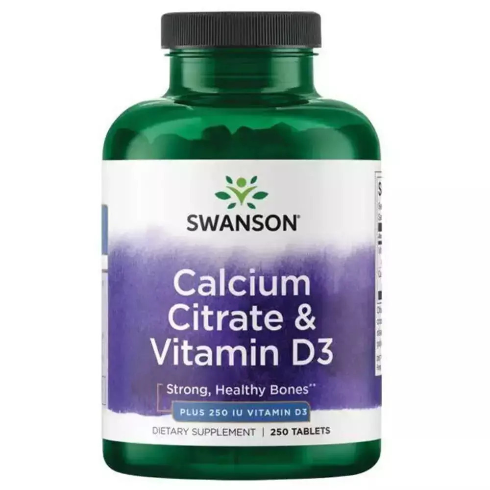 Swanson Calcium Citrate & Vitamin D3 250 ταμπλέτες | Skroutz.gr