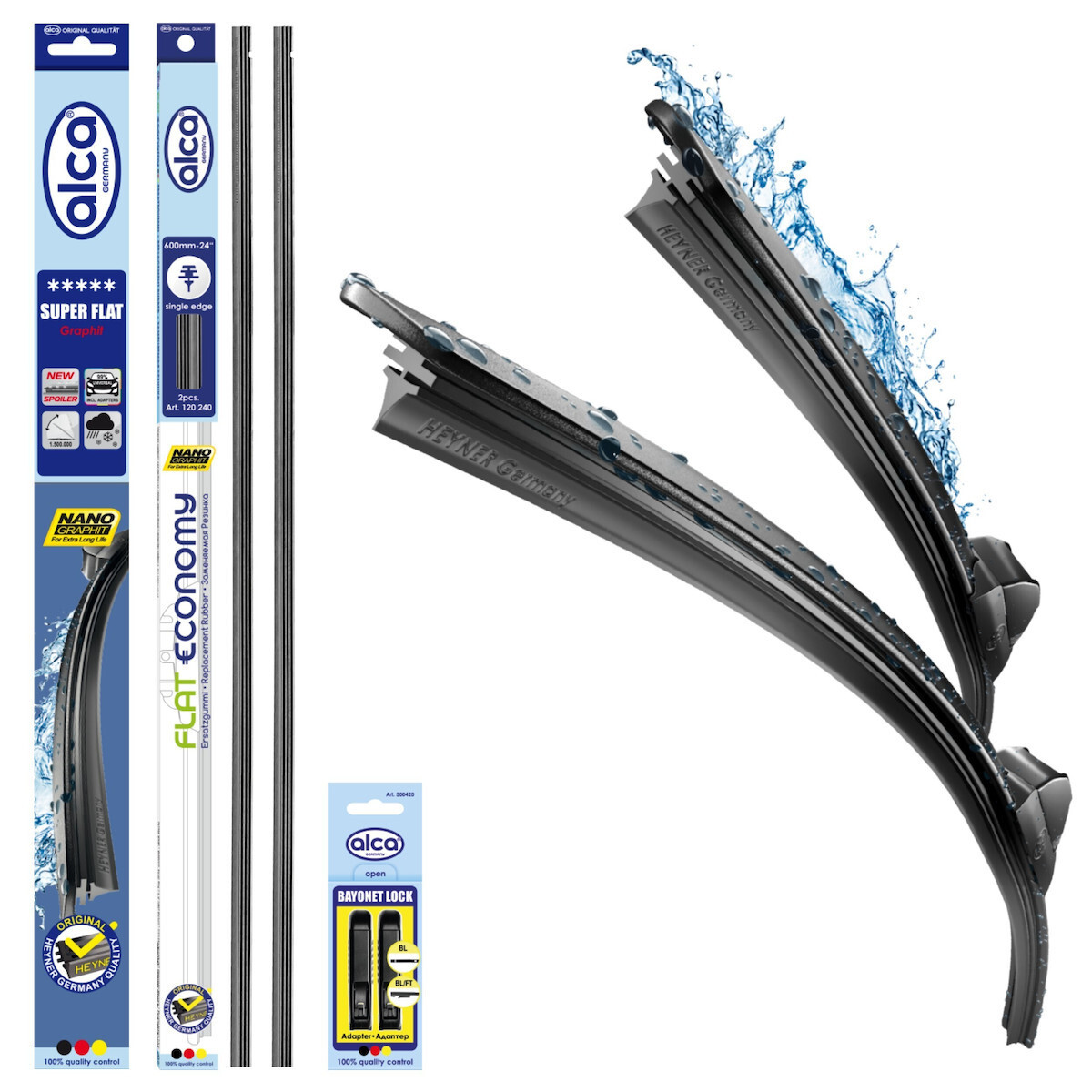 Alca Windshield Wiper Including Replacement Rubber Suitable Opel Vivaro ...