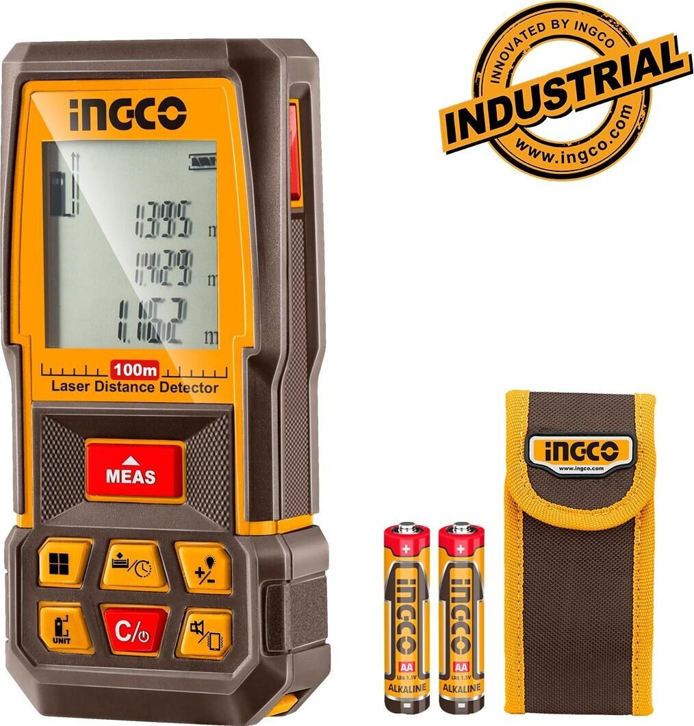 Ingco Μέτρο Laser HLDD1008 με Δυνατότητα Μέτρησης έως 100m | Skroutz.gr