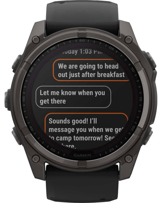 Garmin Fenix 8 Solar Titan 51mm Rezistent la apă Smartwatch (Sapphire ...