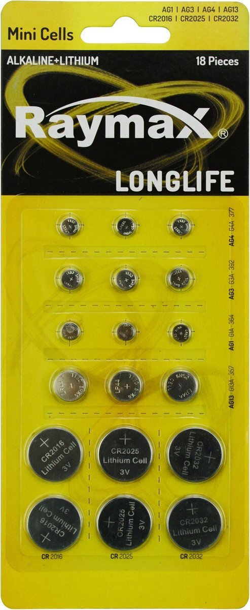 Raymax Μπαταρίες Silver Oxide Ρολογιών 18τμχ | Skroutz.gr