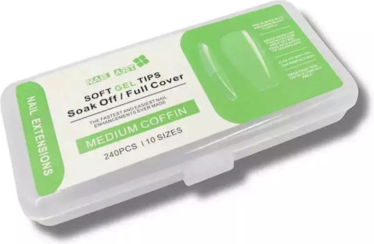 Soft Gel Tips Νυχιών Διάφανα 240τμχ 92160WD | Skroutz Cyprus