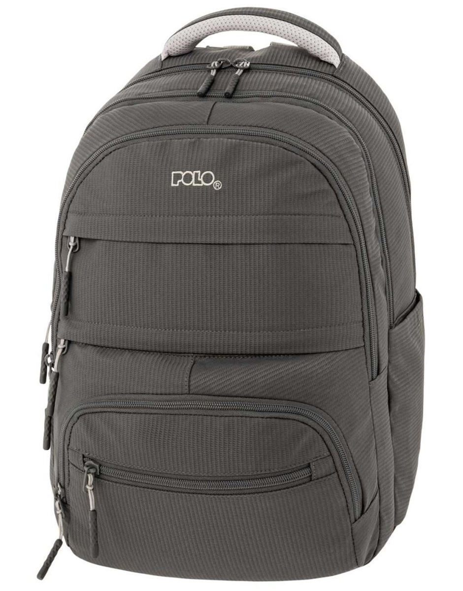 Polo Multi Pocket Σχολική Τσάντα Πλάτης Δημοτικού Γκρι 26lt 9-01-064-2200 2025 | Skroutz.gr