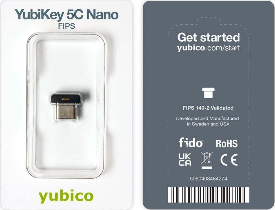 Yubico Yubikey 5c Nano Usb-c Security Key | Skroutz.gr